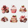 Watercolor Christmas Sweets PNG Clipart Bundle - A world of instant ...