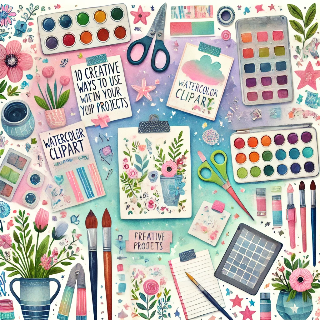 10 Creative Ways to Use Watercolor Clipart in Your DIY Projects - A ...